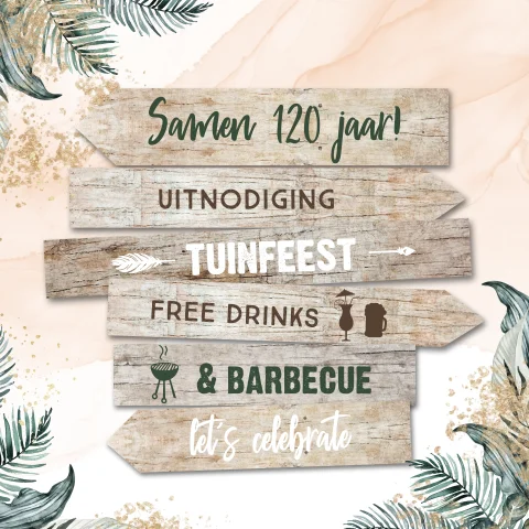 Zomer tuinfeest uitnodiging samen 120 feest geven met bbq