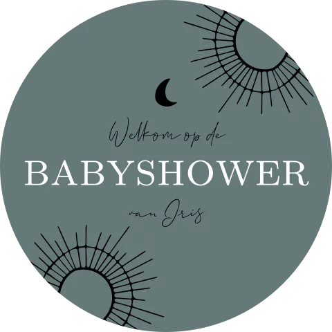 Welkomstbord Babyshower Baby Feest Zonnetjes