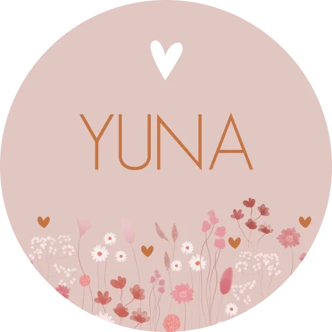 Sticker Sluitzegel bloemen Yuna
